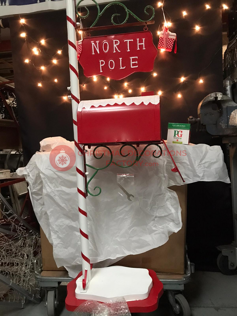 184cm North Pole Mail Box – Christmas Decorations Factory